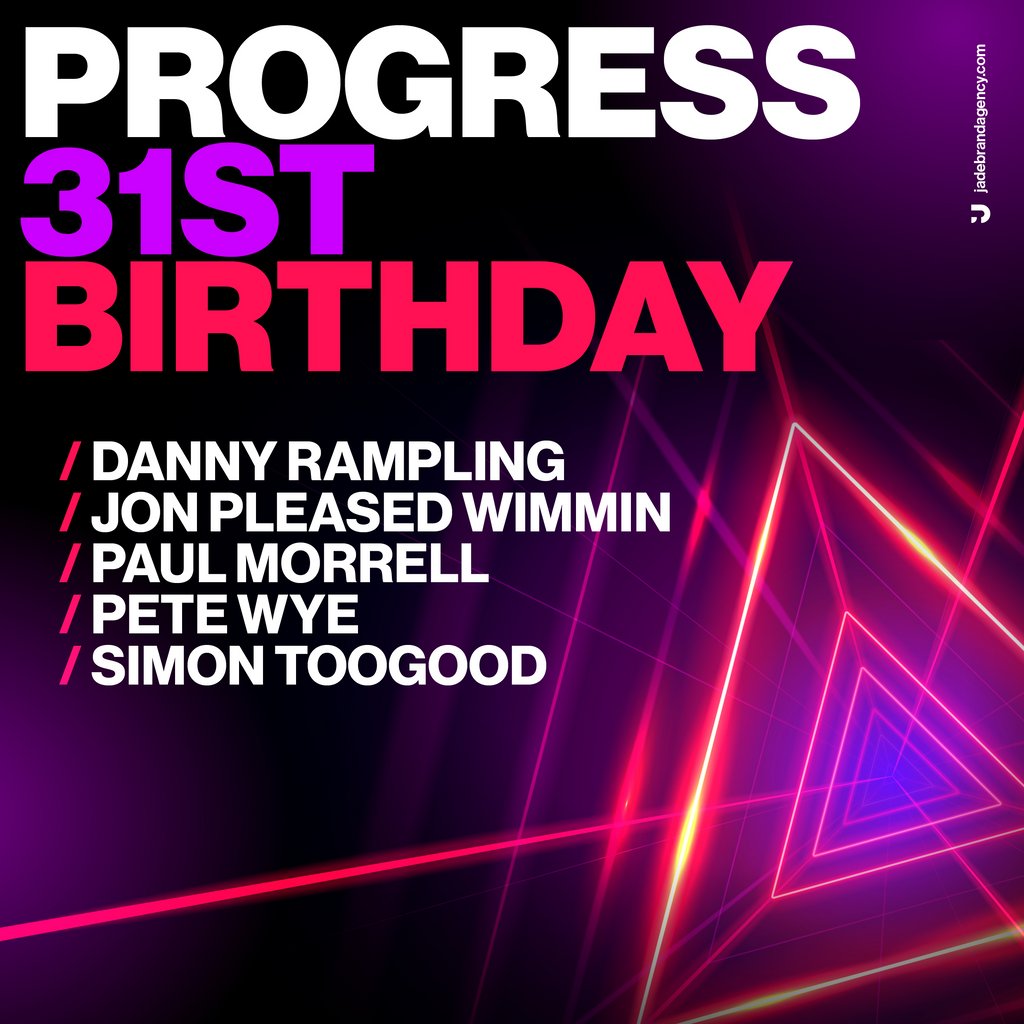 Progress 31st | Bluenote Derby | Sat 9th December 2023 Lineup