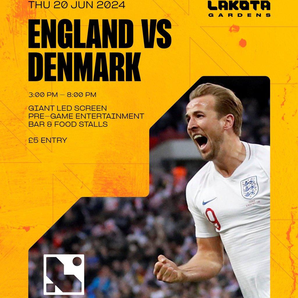Lakota Gardens: England VS Denmark Screening, Lakota, Bristol, 20 June ...