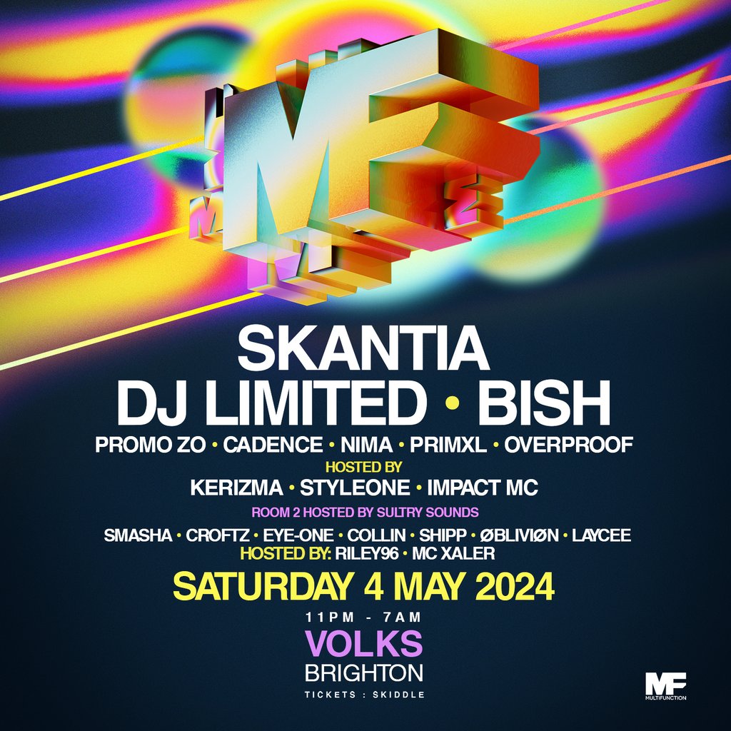 Multi Function Brighton w/ Skantia / Limited / Bish + more, The Volks ...