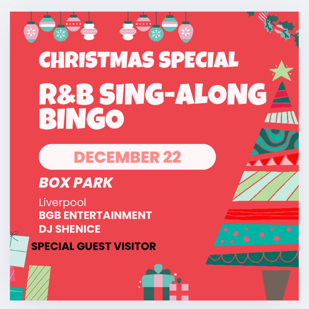 R&B sing-along-Bingo, Boxpark Liverpool, 22 December 2024 | AllEvents