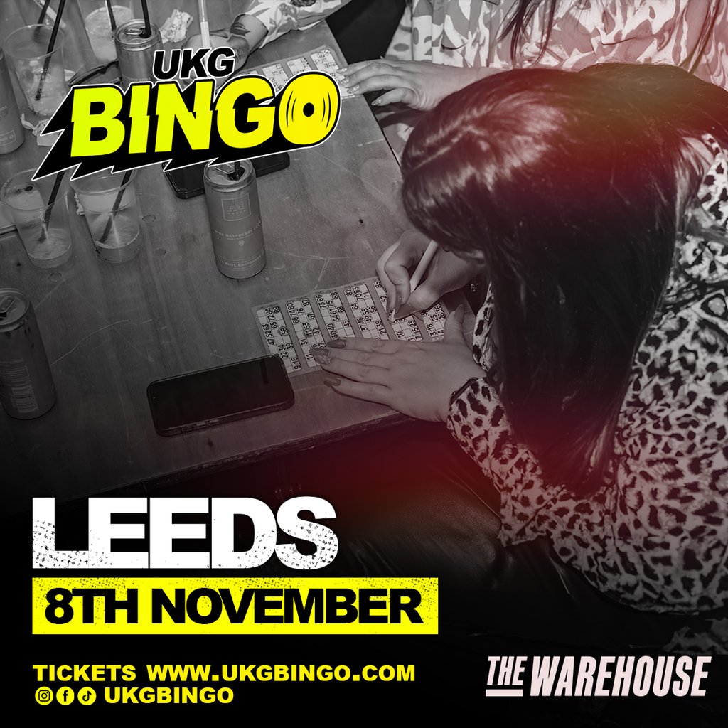UKG BINGO Sat 8th Nov Leeds – Ibiza Bible