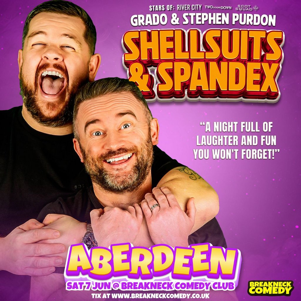SHELLSUITS AND SPANDEX : GRADO & STEPHEN PURDON : Live, Breakneck ...