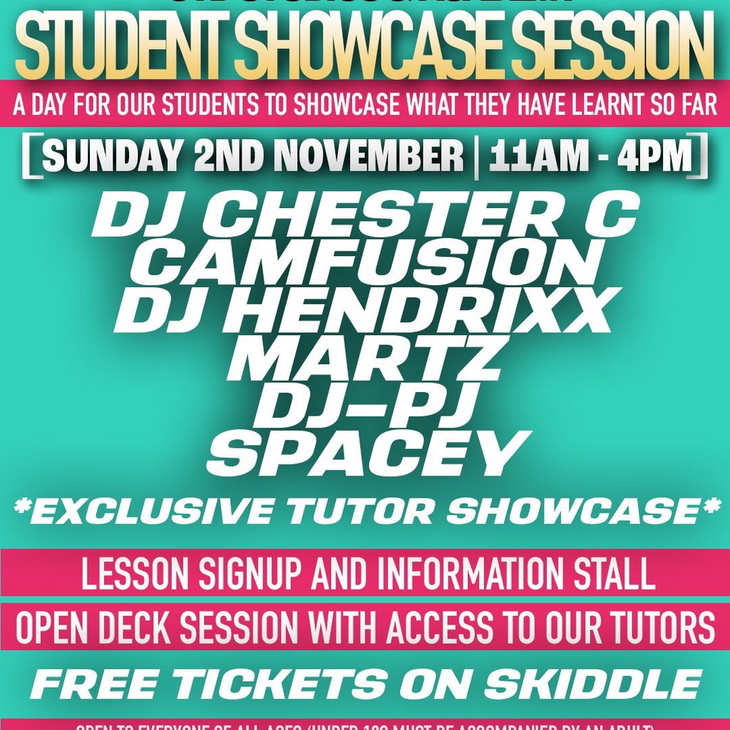 Student DJ Showcase Session 2.0 - OTD Academy at Unit Nine | 2 November ...