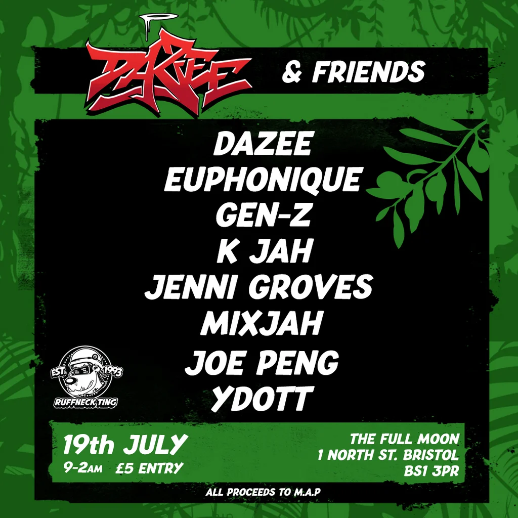 Dazee & Friends on July 19, 2024 at The Full Moon And Attic Bar - D&B:UK