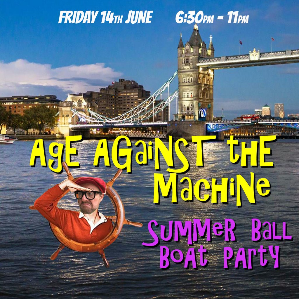 Age Against The Machine - Summer Evening Boat Party - 80% sold Tickets ...