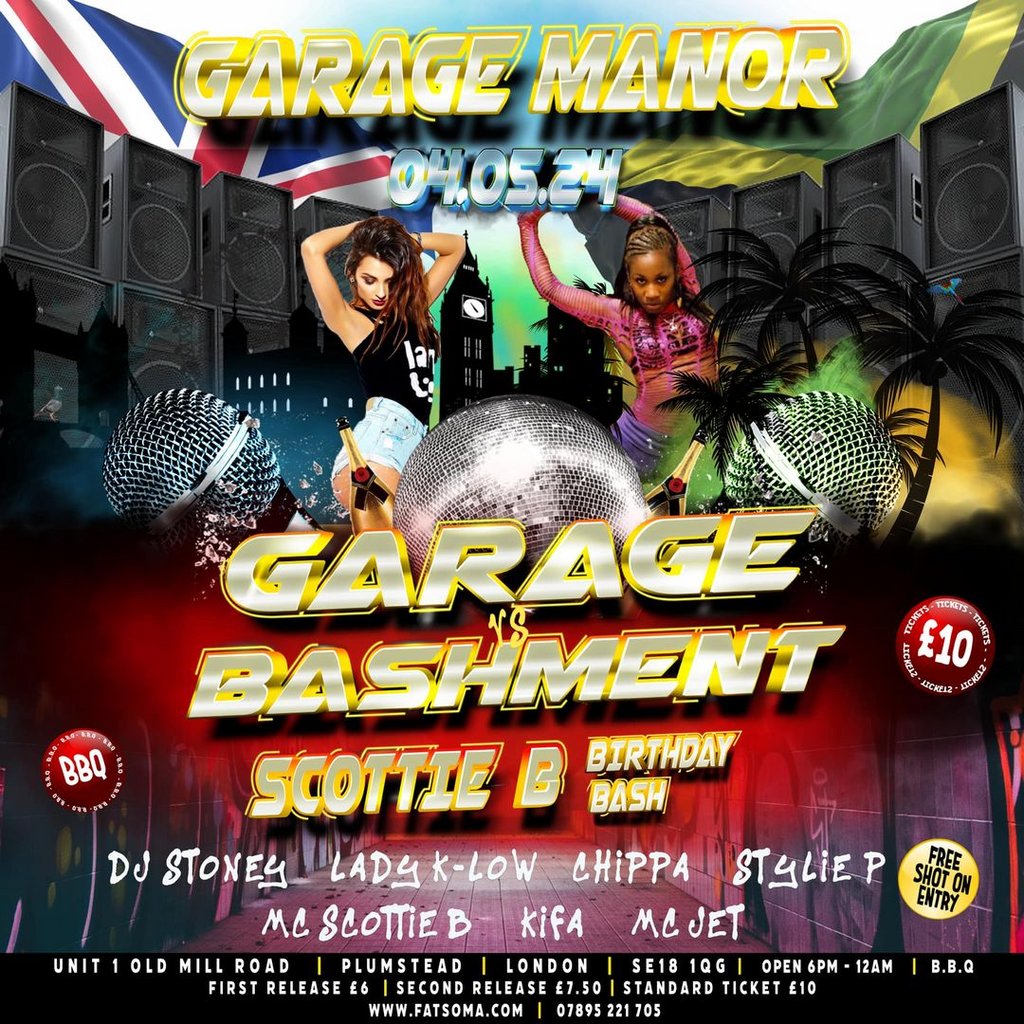 GARAGE MANOR - UKG vs Bashment, Old Mill, London, 4 May to 5 May ...