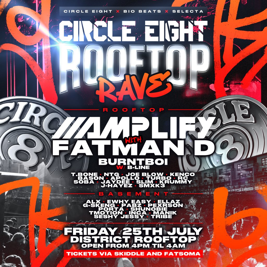 Circle Eight Rooftop Rave at District Cardiff | 25 July 2025 | Drum ...