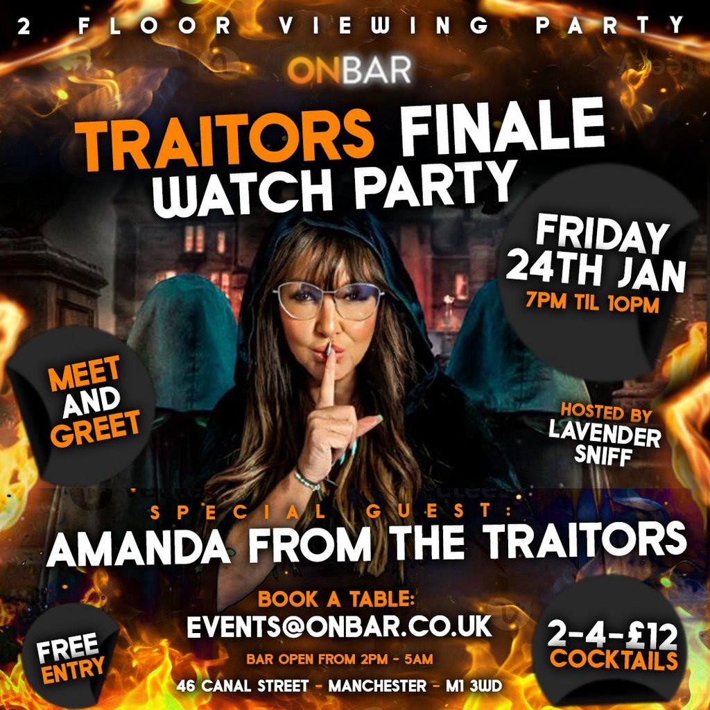 The Traitors Finale Watch Party with Amanda Lovett!, On Bar Manchester ...