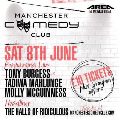Manchester Comedy Club live with The Halls of Ridiculous + Guest, Area ...