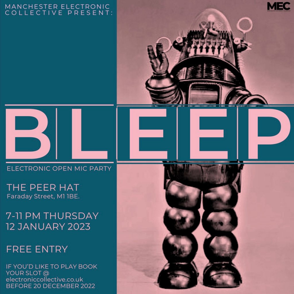 BLEEP 2 Electronic Open Mic Party 12 JAN 2023