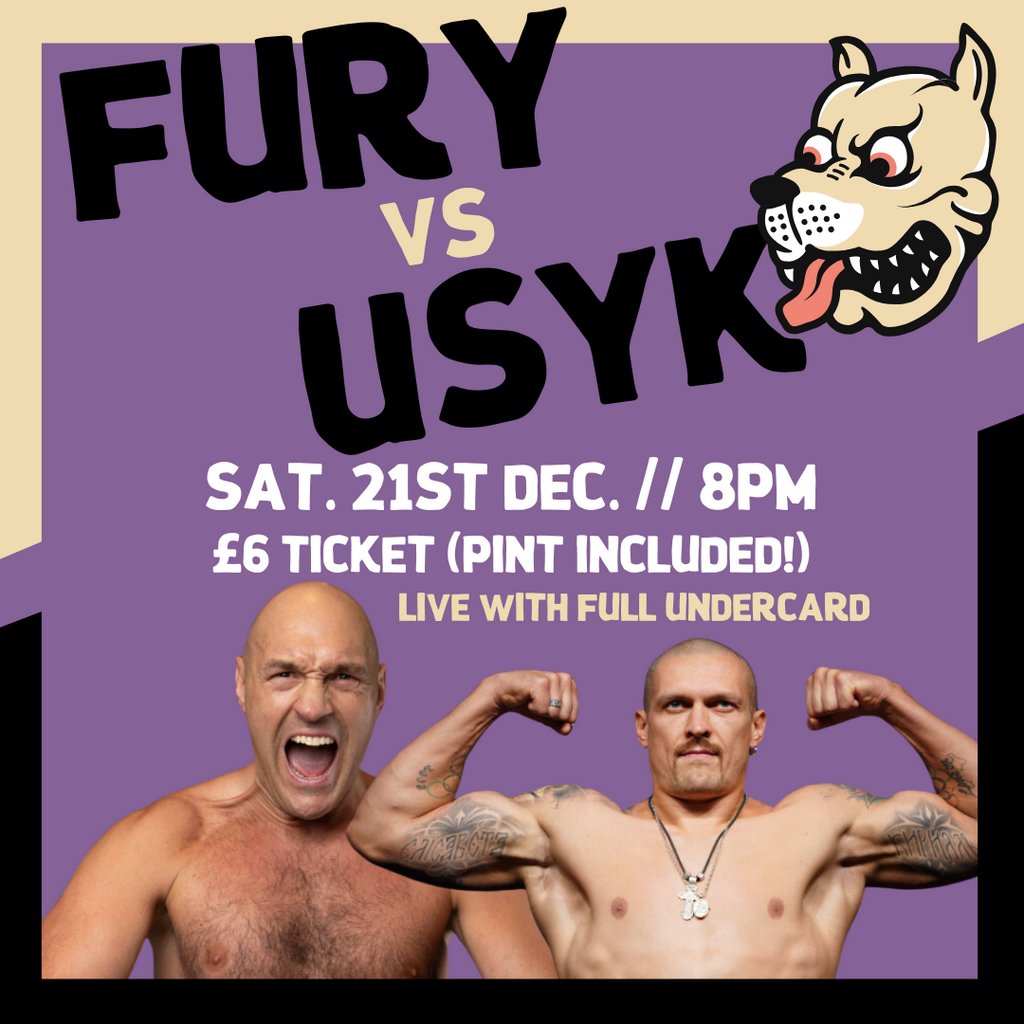 Watch Fury vs Usyk @ Mad Dog Brewery!, Mad Dog Brewery Co. Taproom ...