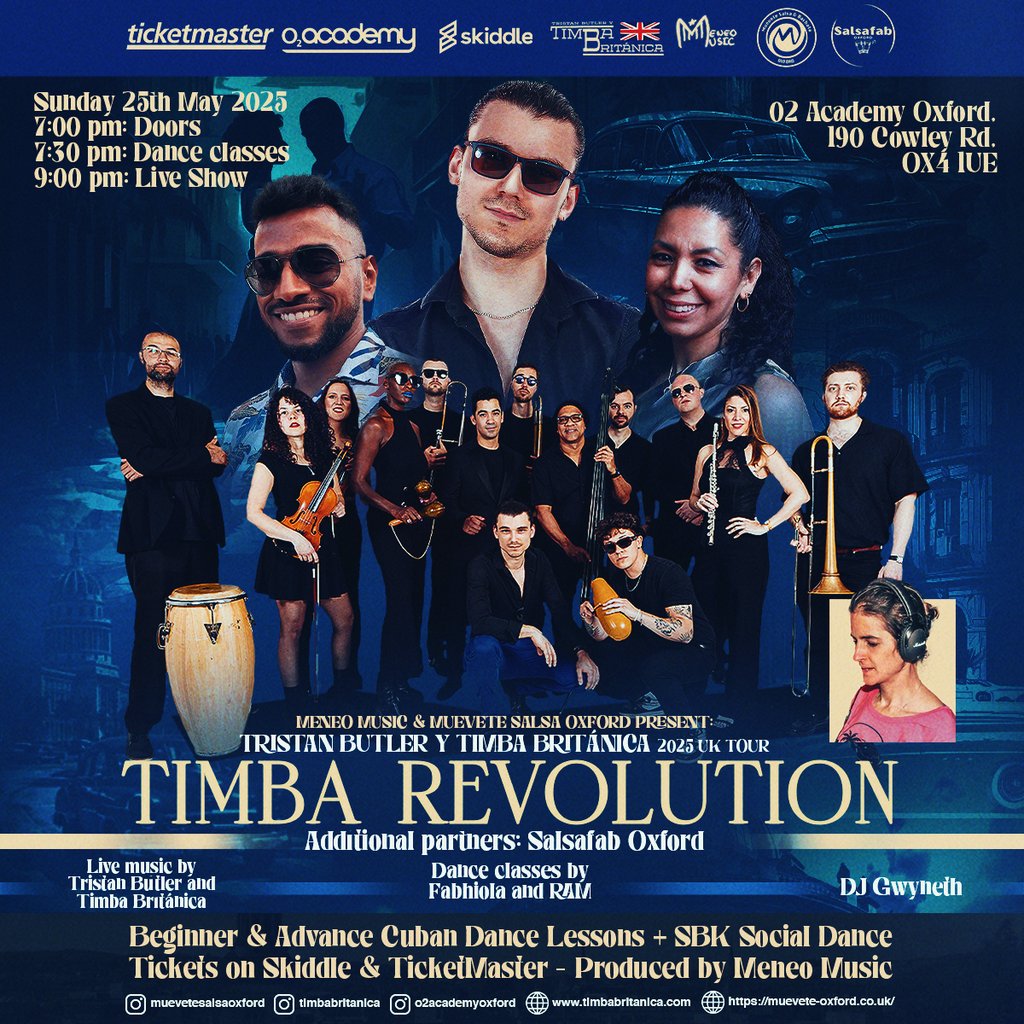 Tristan Butler y Timba Británica 2025 UK Tour: TIMBA REVOLUTION, The O2 ...