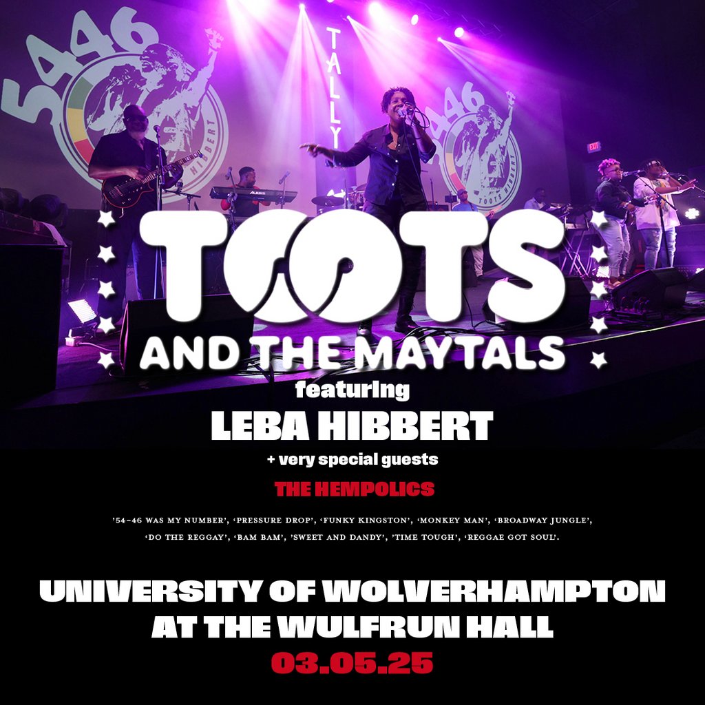 Toots And The Maytals Feat. Leba Hibbert, Wulfrun Hall, Wolverhampton ...