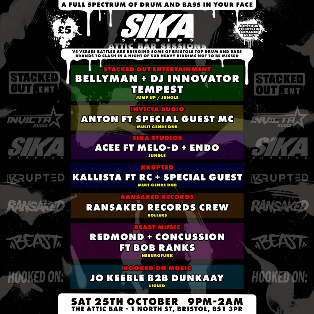 SIKA studios presents: Vs Verses Brand Wars - The DnB clash at The Full ...