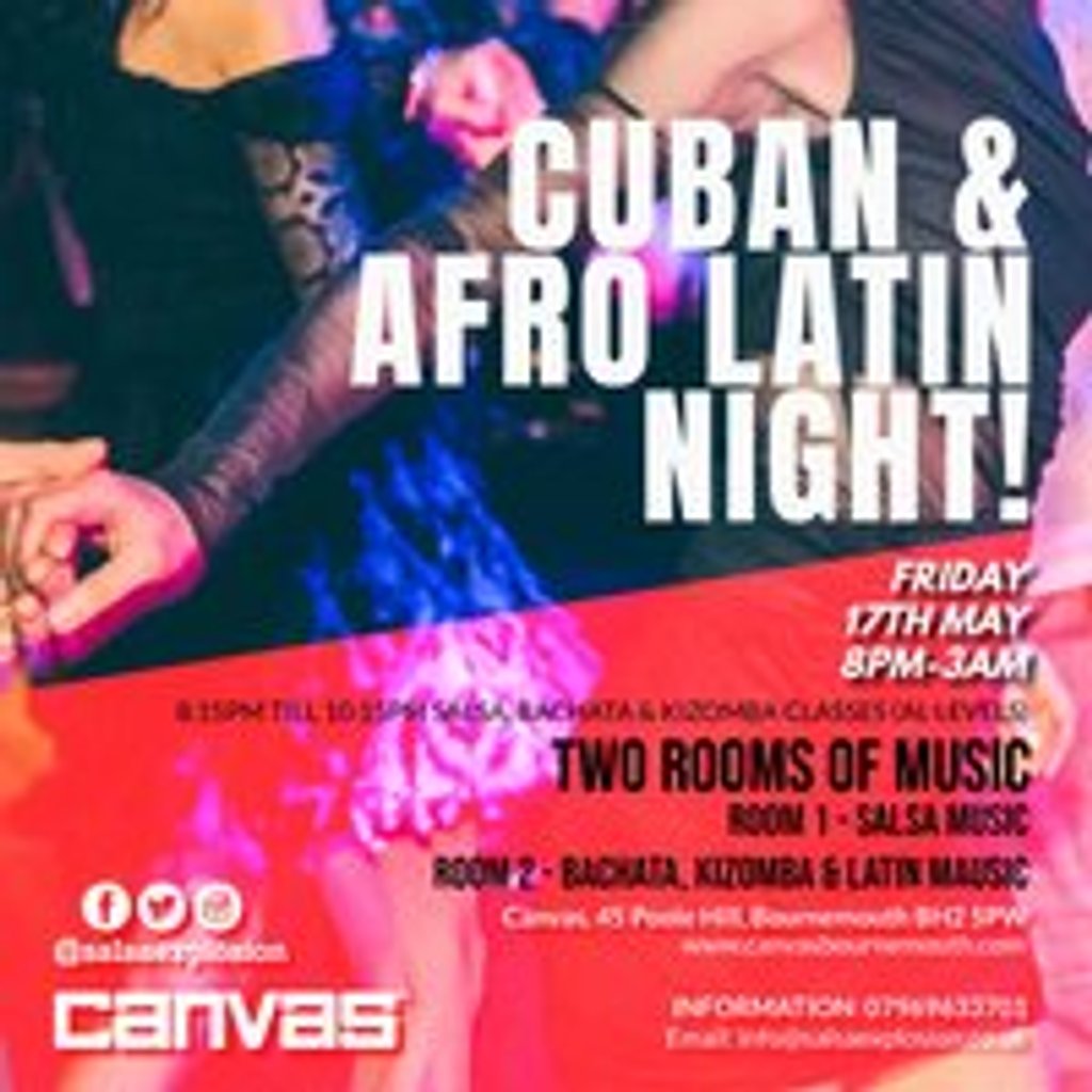 Salsa Explosion: Salsa & Afro latin Night!, Canvas , Bournemouth, 16 ...