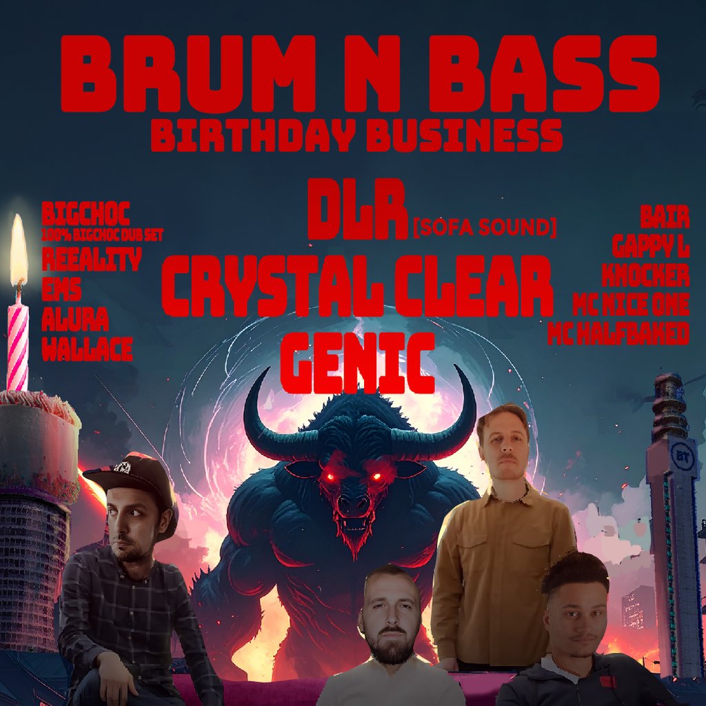 1 Year of Brum N Bass: DLR, Crystal Clear & Genic at SUKi10C | 18 ...