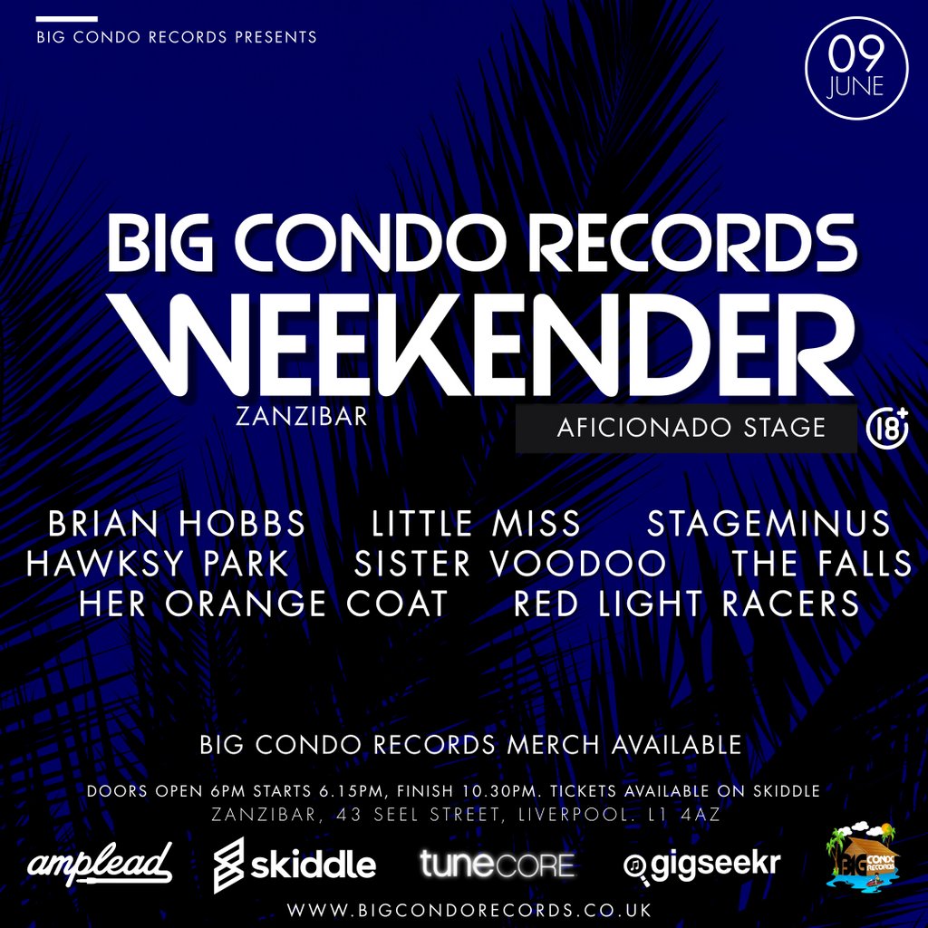 Big Condo Records Weekender Aficionado Stage, The Zanzibar, Liverpool, 9 June 2024 | AllEvents.in