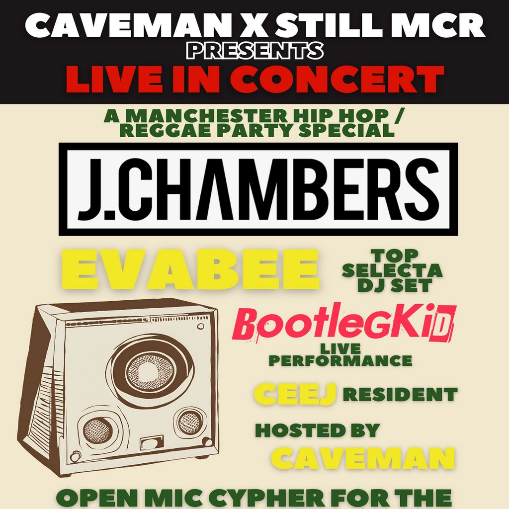 Caveman x Still MCR presents Live in Concert J Chambers, Stage And ...
