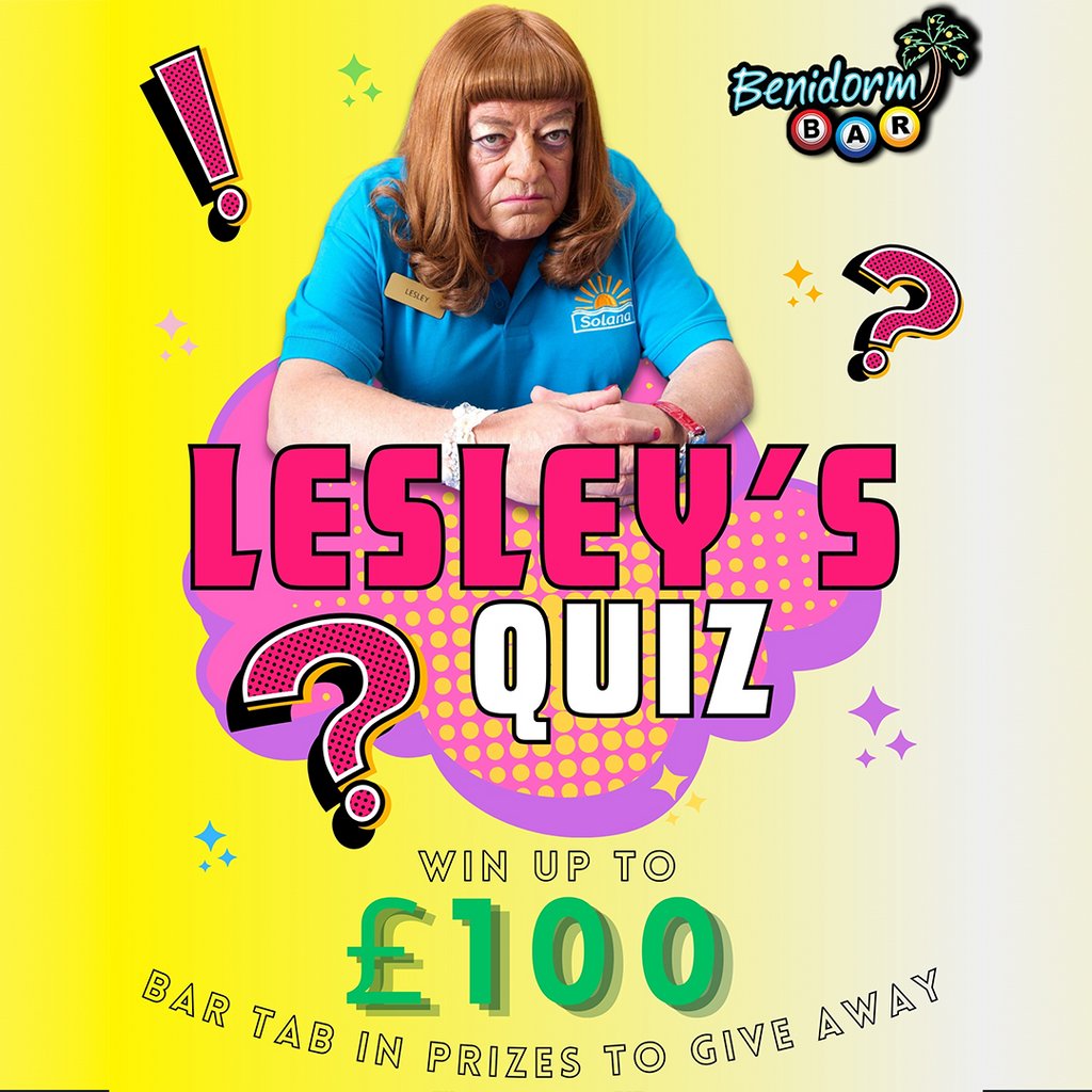 The Benidorm Quiz Night hosted by LES | Benidorm Bar, The Benidorm Bar ...