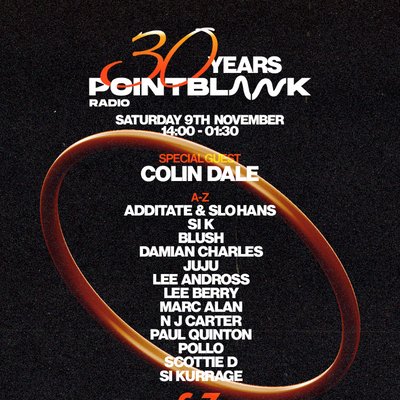 30 Years of Point Blank Radio, 93 Feet East, London, 9 November to 10 ...