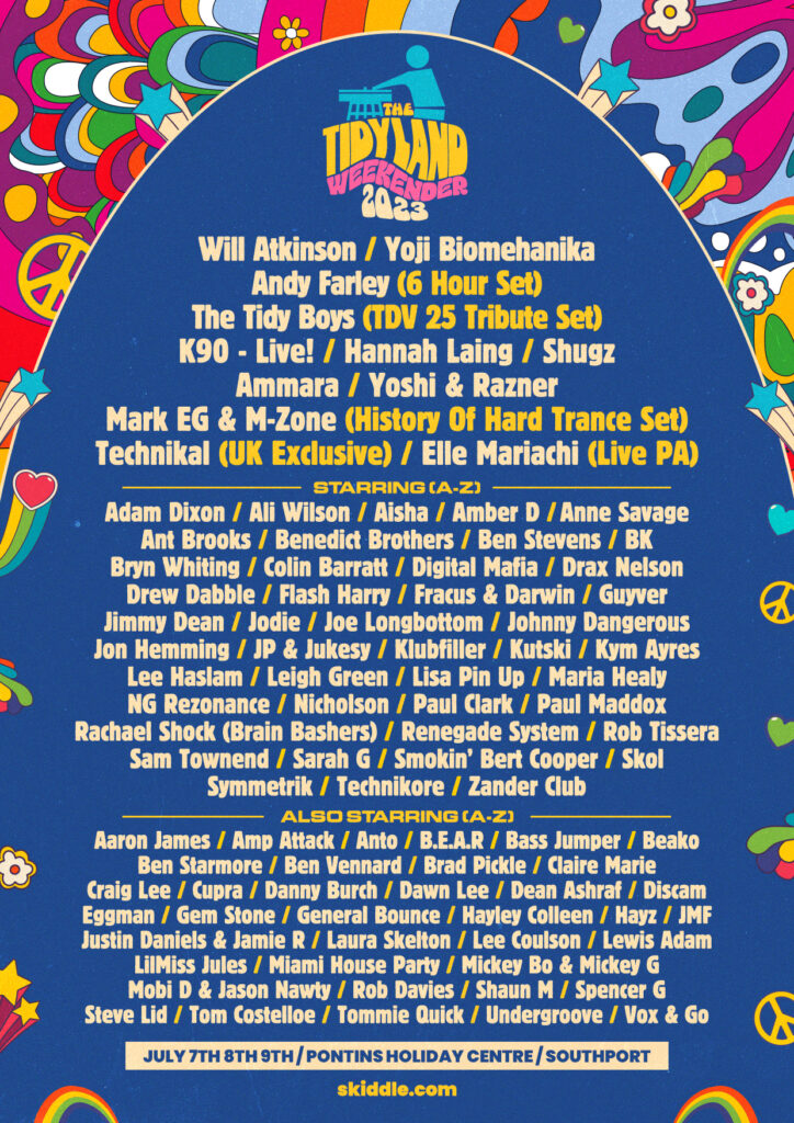 Tidy 30 Weekender 2025 | Tickets & Line Up | Skiddle
